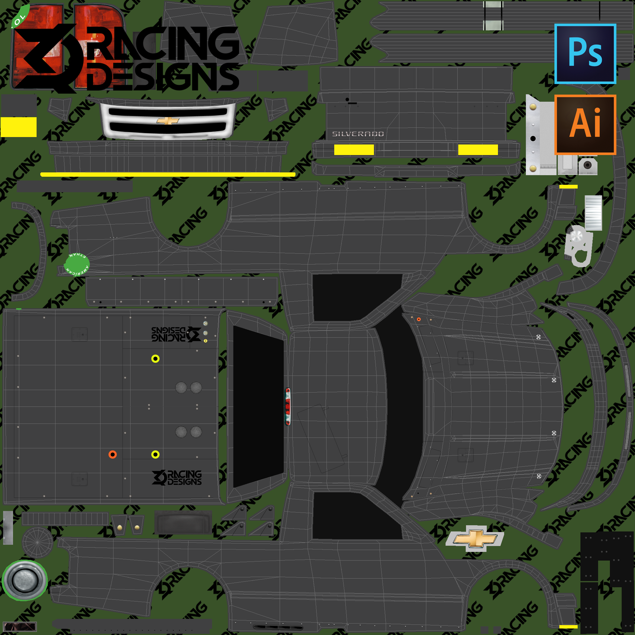 [Legacy] Truck Silverado - 2008 Smart Vector – Knapp Daddy Racing