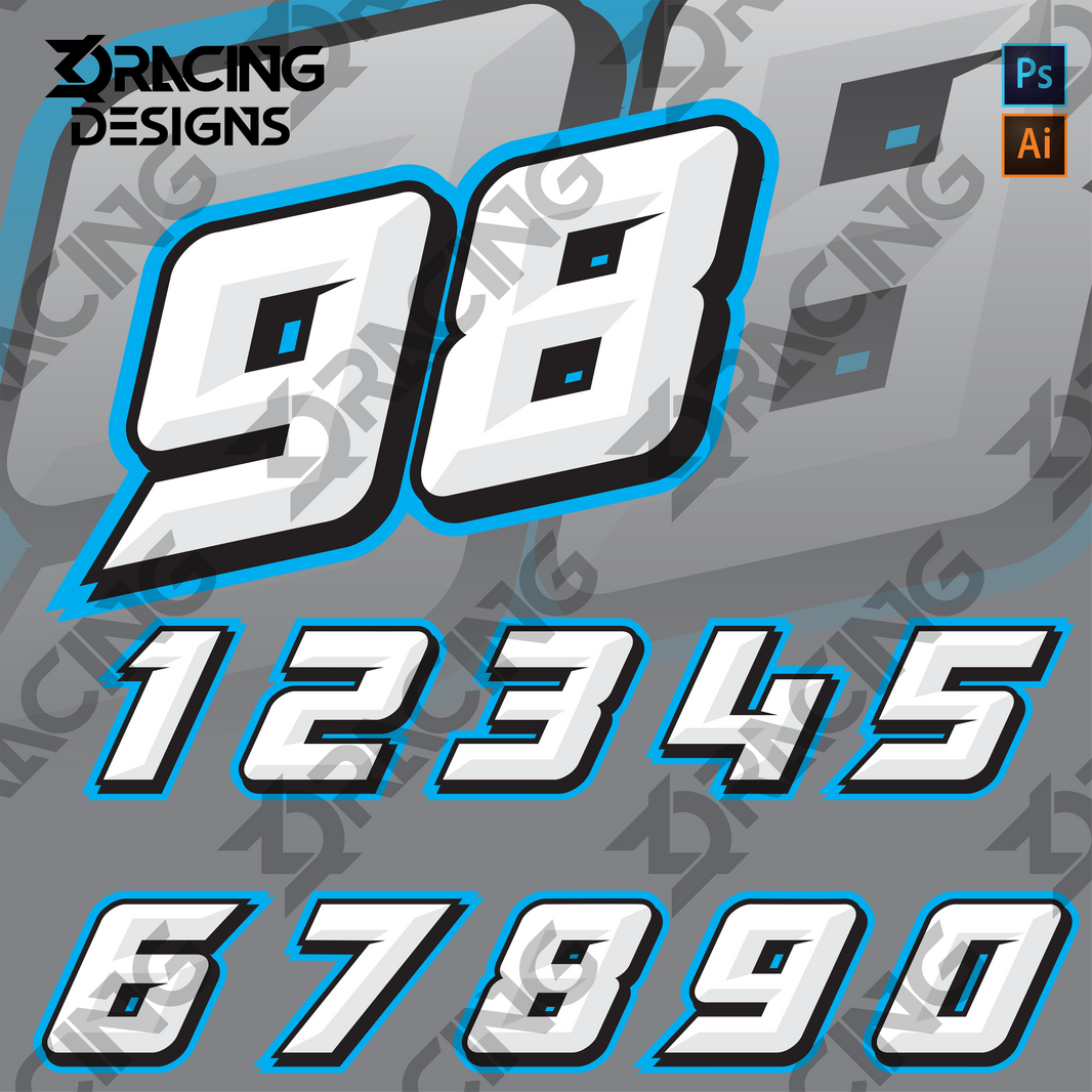 Number Fonts – Knapp Daddy Racing