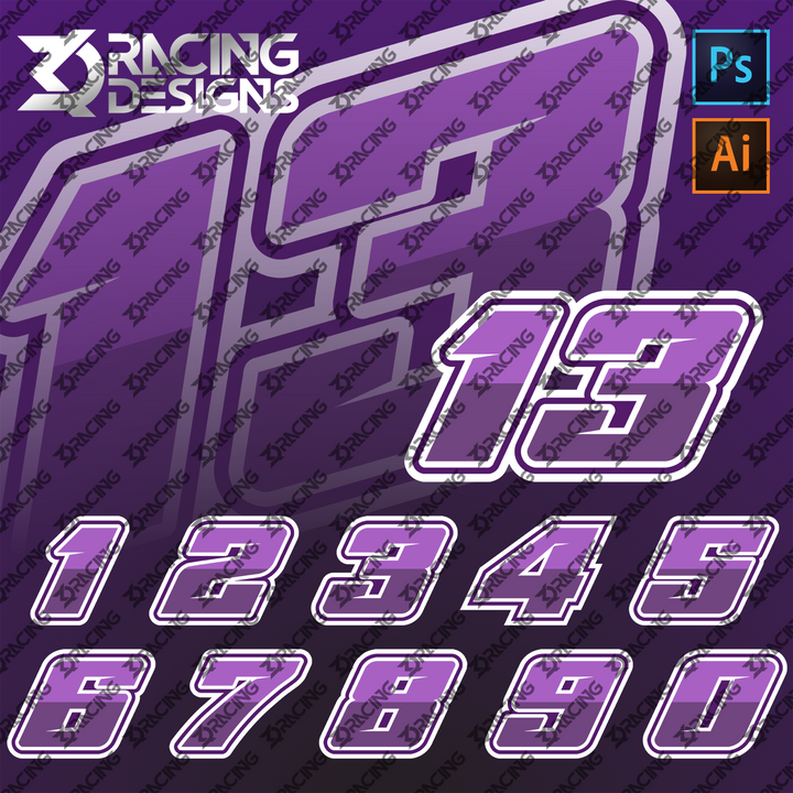 Number Fonts – Knapp Daddy Racing